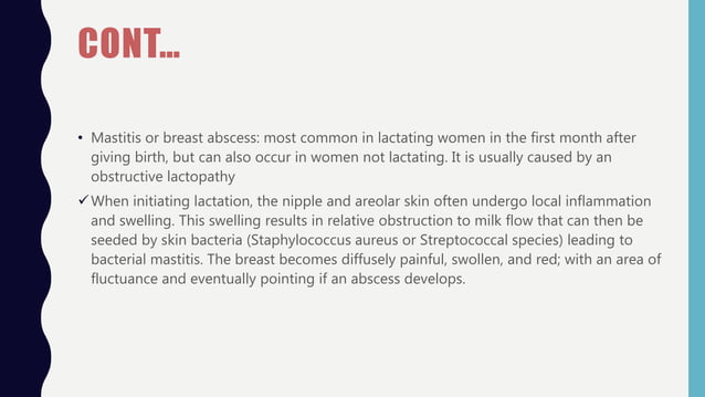 Approach to breast lump pain, nipple discharge | PPTX | Menopause ...