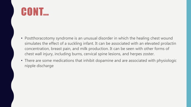 Approach to breast lump pain, nipple discharge | PPTX | Menopause ...