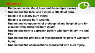 APPROACH TO BURN PATIENT.pptx #BURN #ATLS | PPTX