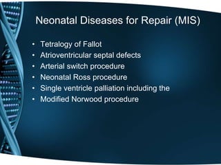 Approach to cardiac surgical diseases | PPT