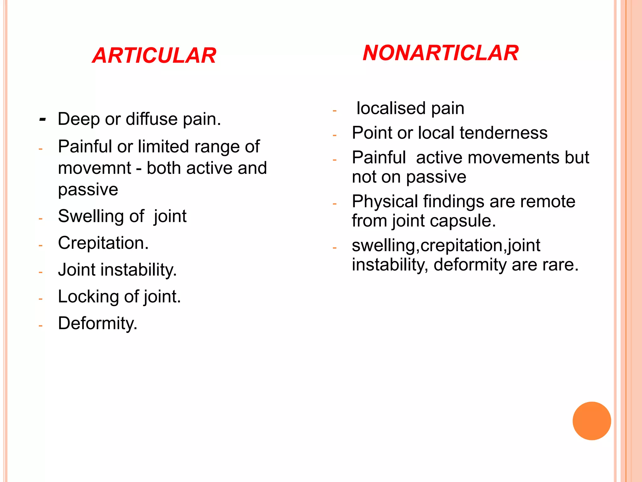 Approach to case of arthritis | PPTX