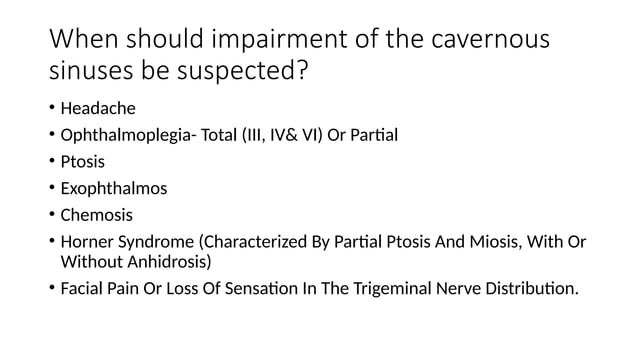 Approach To Cavernous Sinus Syndrome.pptx