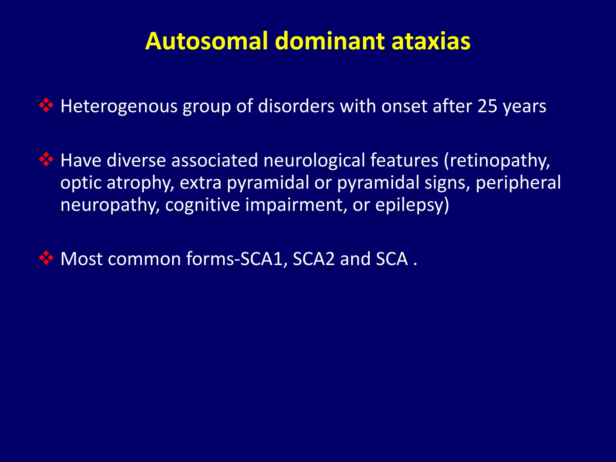 Approach to cerebellar ataxia | PPT | Brain and Nervous System Disorders | Diseases and Conditions