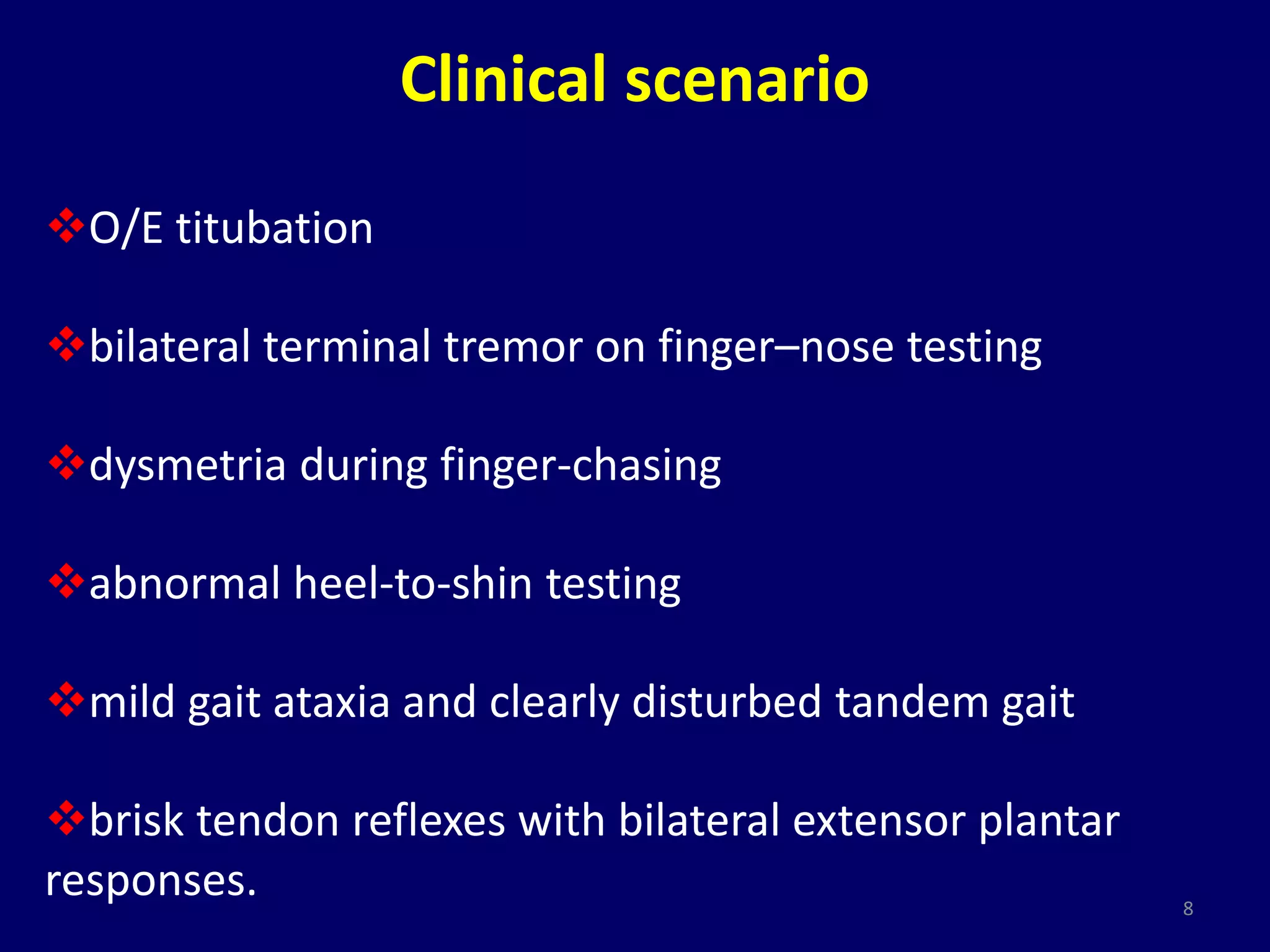Approach to cerebellar ataxia | PPT