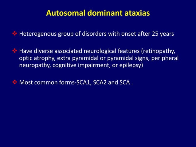 Approach to cerebellar ataxia | PPT | Brain and Nervous System ...