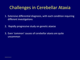 Approach to cerebellar ataxia | PPT