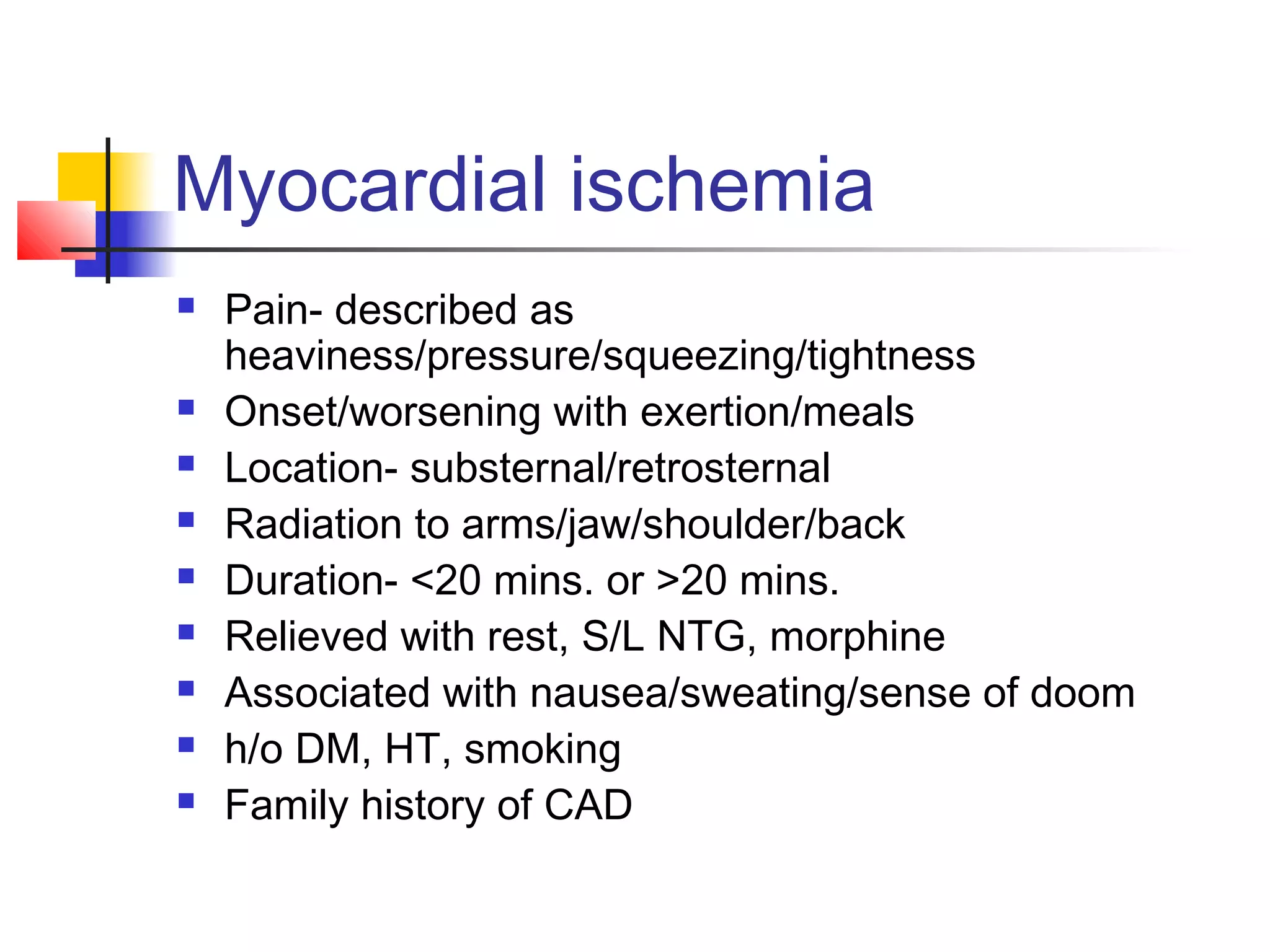 Approach to chest pain | PPT