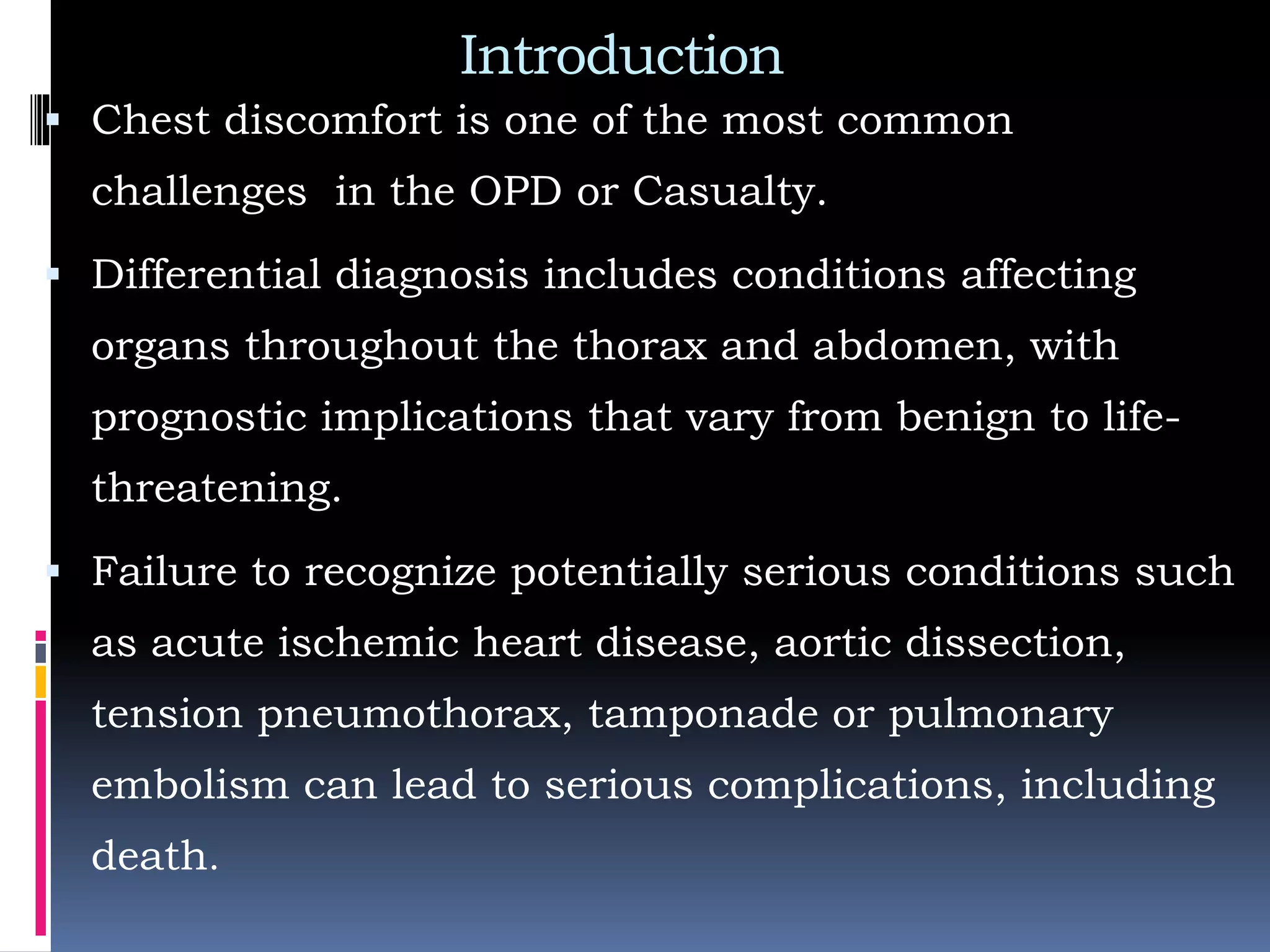 Approach to chest pain | PPTX