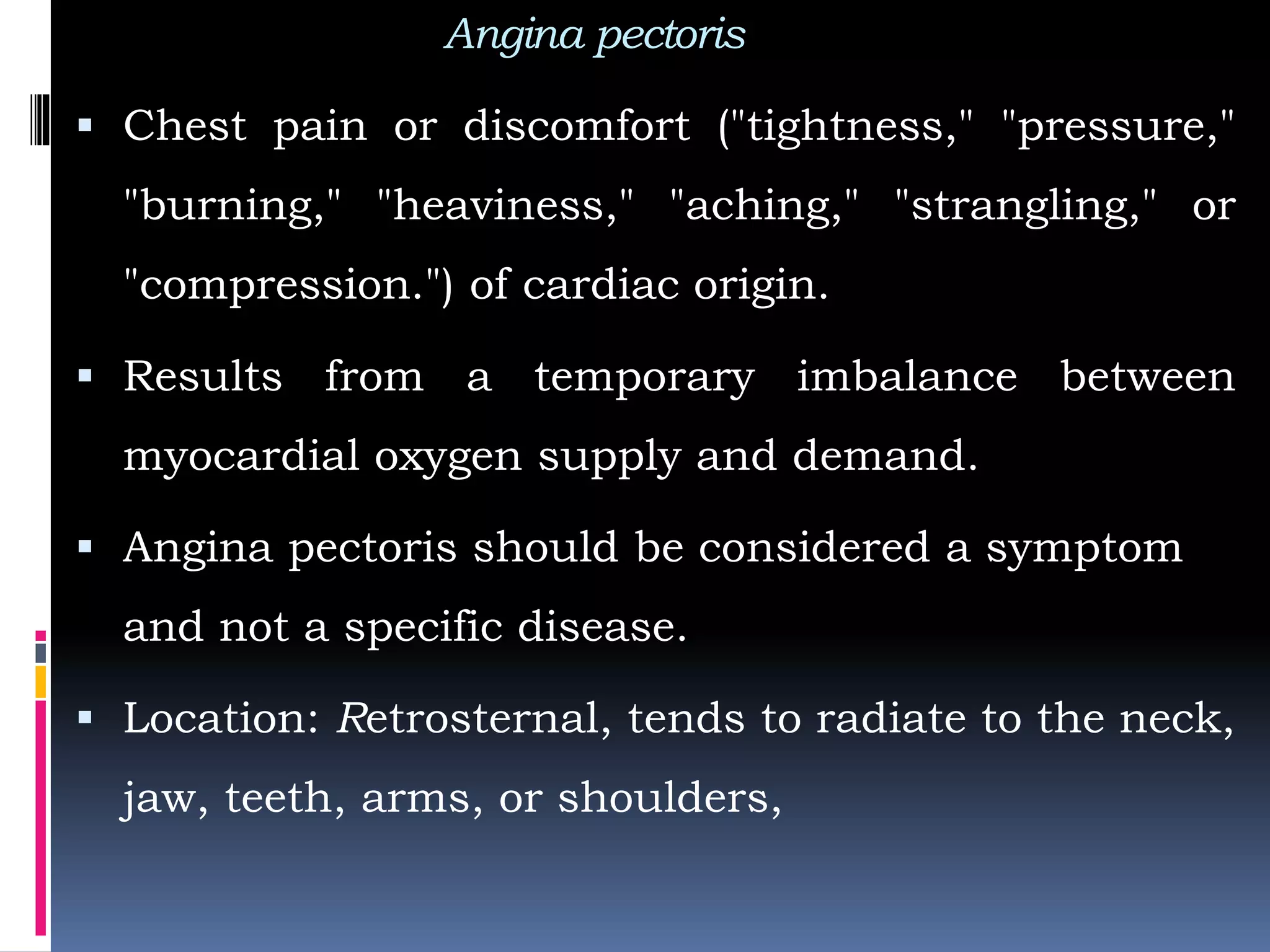 Approach to chest pain | PPTX