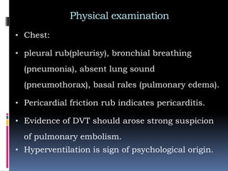 Approach to chest pain | PPTX