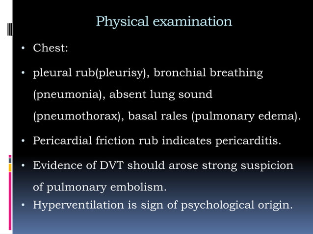Approach to chest pain | PPTX | Lung and Respiratory Health | Diseases ...