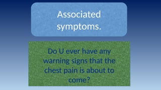 Approach to chest pain in first aid ..pptx