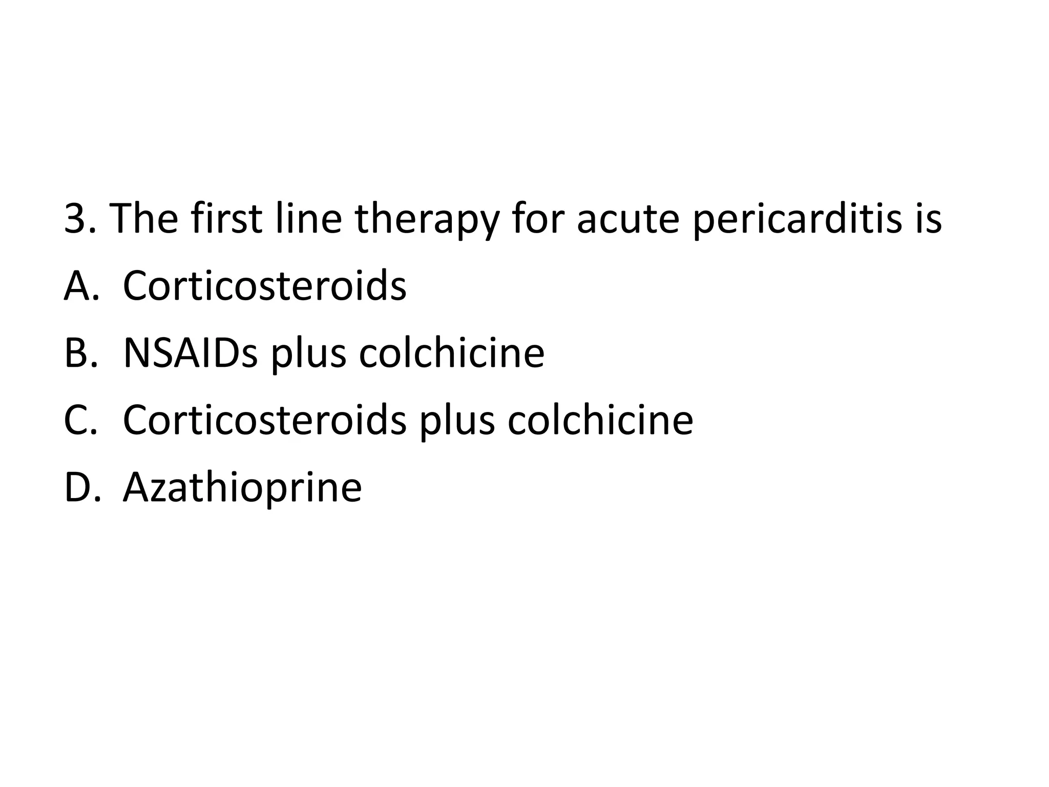 Approach to chest pain, case- based and pericarditis guidelines Ahmed ...