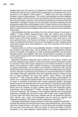 Approach to Chest Pain in Children | PDF