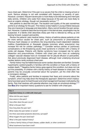 Approach to Chest Pain in Children | PDF