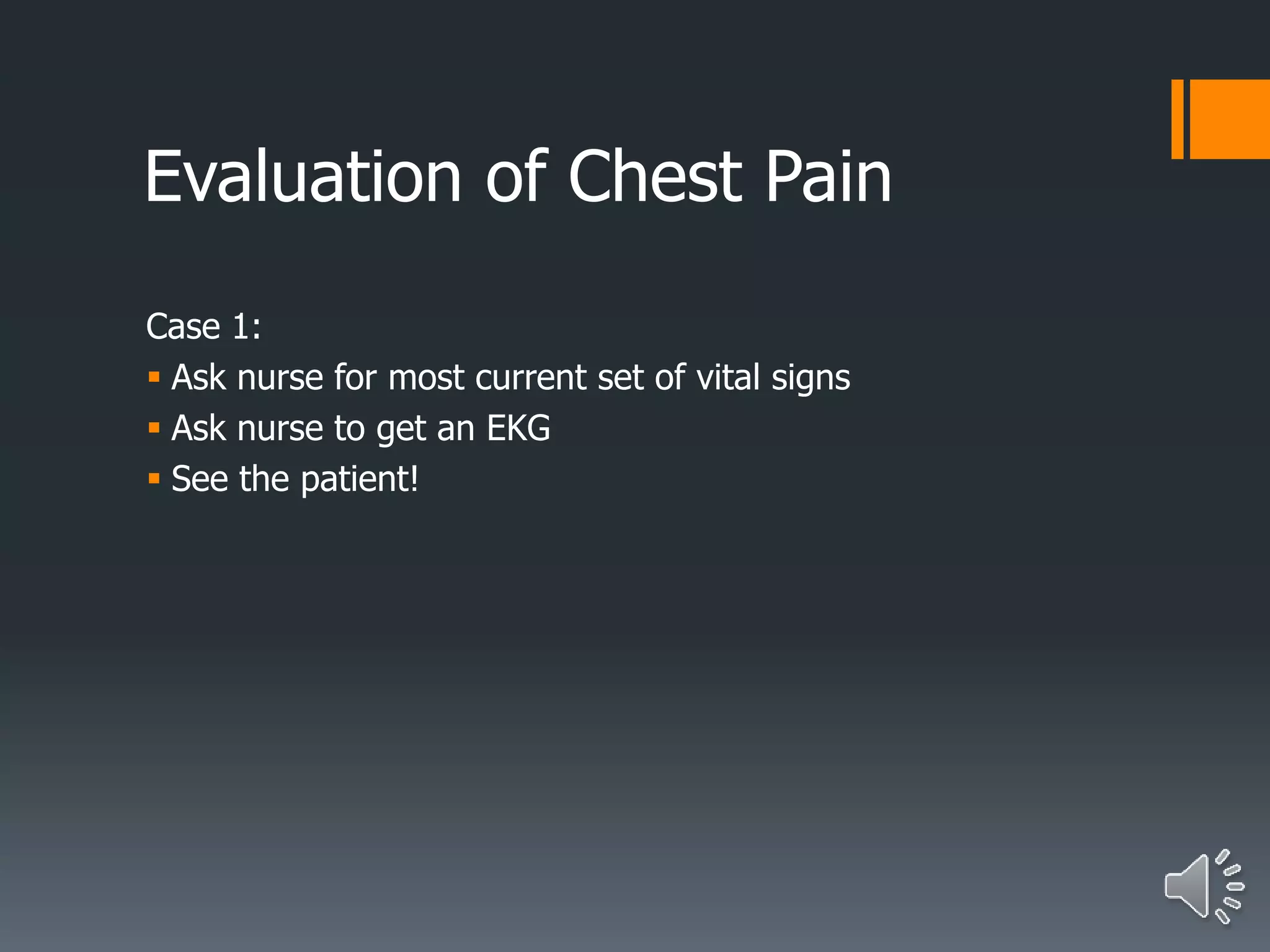 Approach to chest pain recording | PPSX