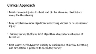 Approach to Chest Trauma - Dr. Aayush Bimali.pptx