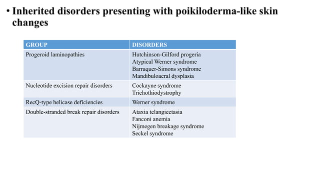 Approach to childhood poikiloderma.pptx
