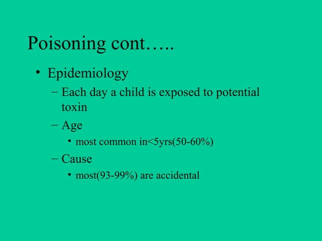 Approach to childhood poisoning.tmp 12 | PPT | Digestive Disorders ...