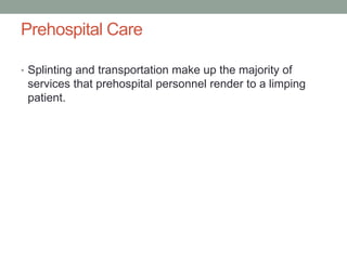 Approach to child with a limp | PPTX