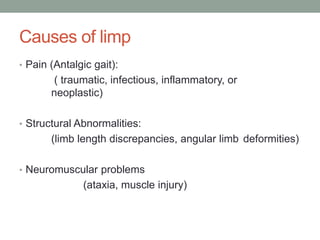 Approach to child with a limp | PPTX