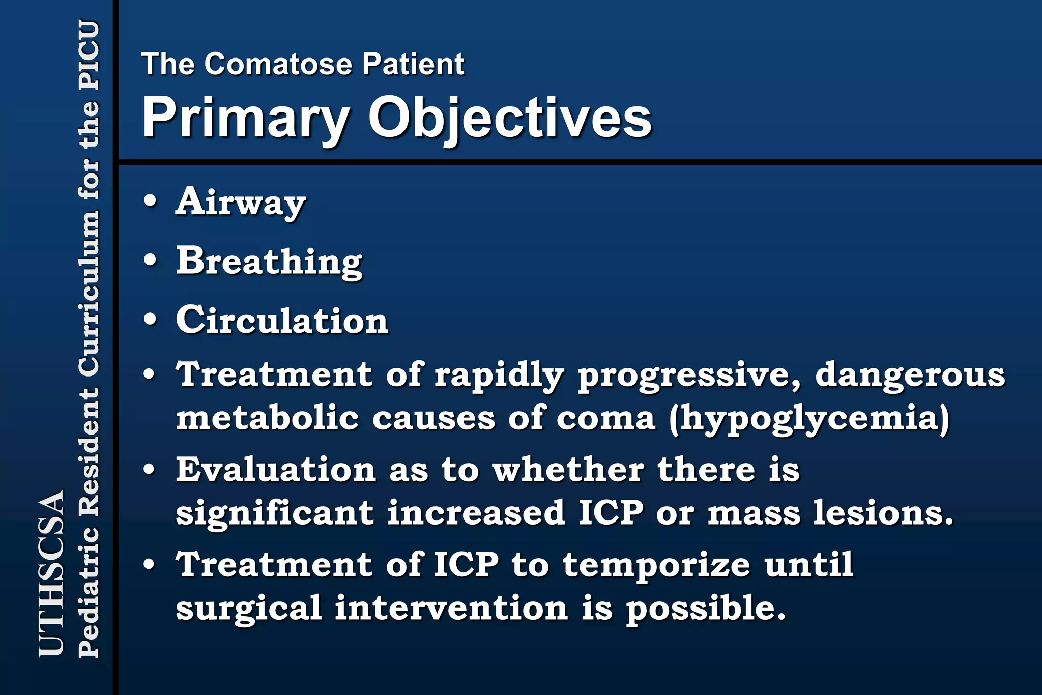 Approach to child with coma | PPTX