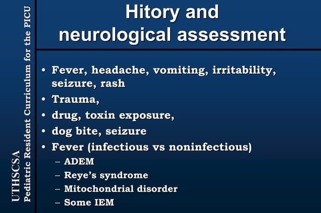 Approach to child with coma | PPTX | Brain and Nervous System Disorders ...