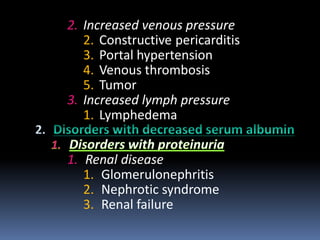 Approach to child with generalized body swelling | PPTX