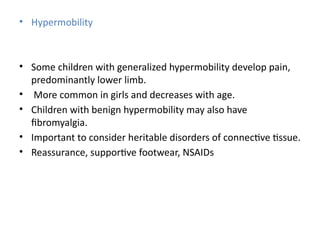 Approach to a child with joint pain hhhh | PPTX