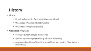 APPROACH TO CHILD WITH LOWER LIMB WEAKNESS.pptx