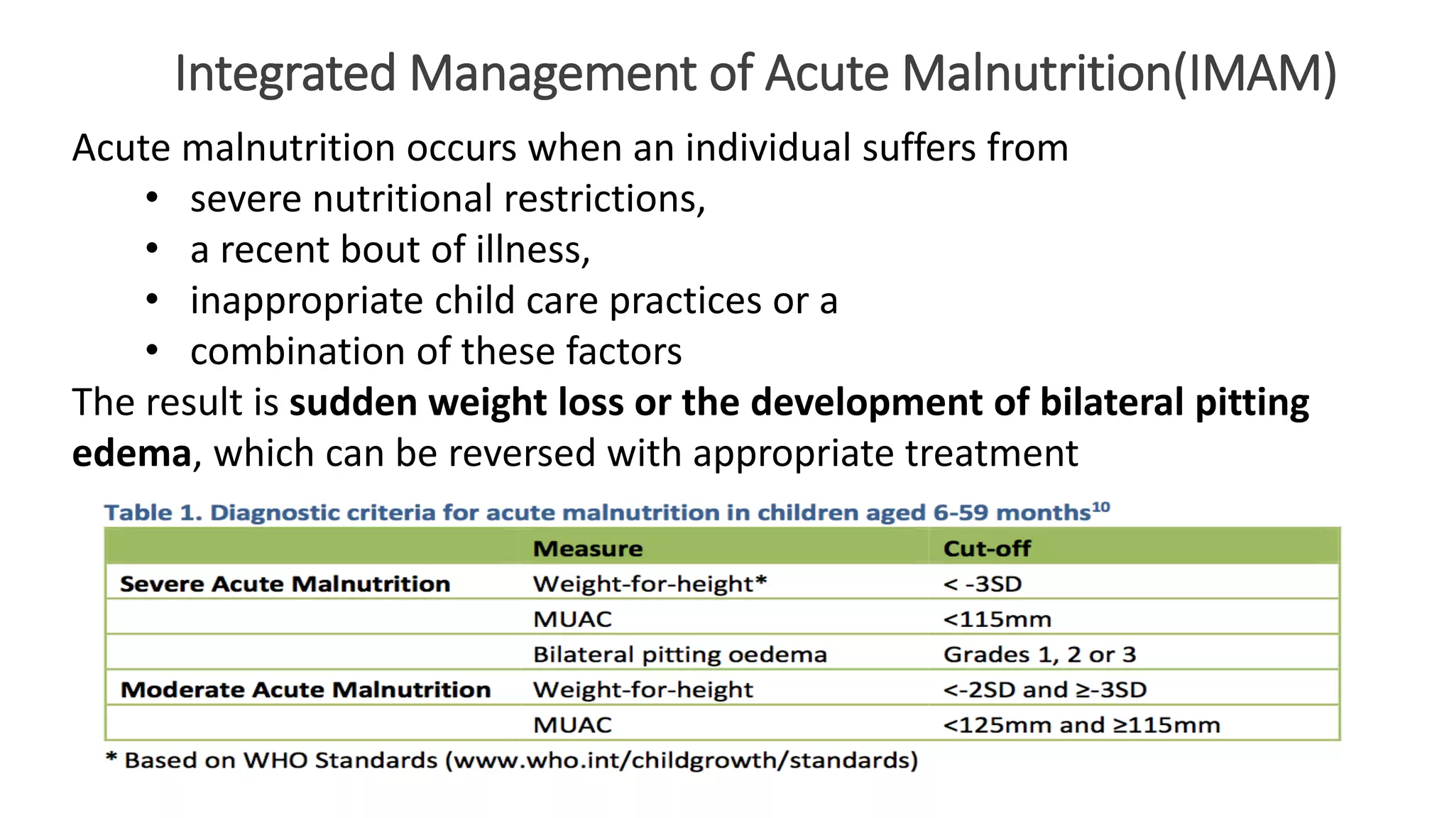 Approach to child with malnutrition | PPTX