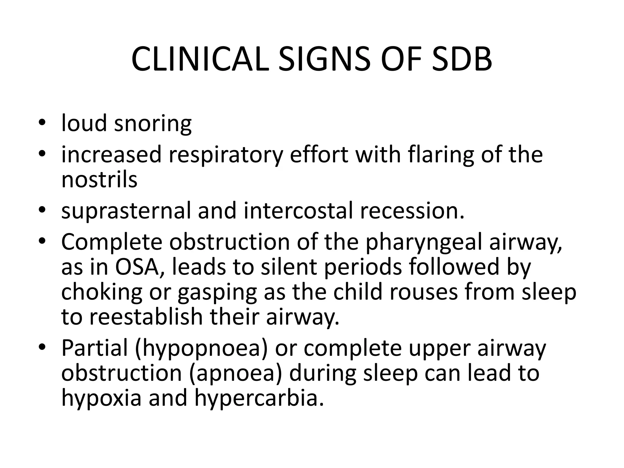 Approach to child with mouth breathing and snoring | PPTX
