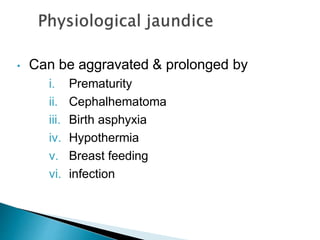 Approach to child with Neonatal Hyperbilirubinemia | PPTX
