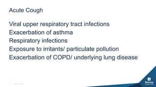 Approach to Chronic Cough | PDF