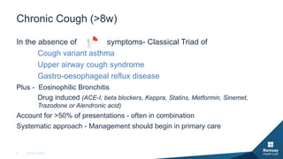 Approach to Chronic Cough | PDF