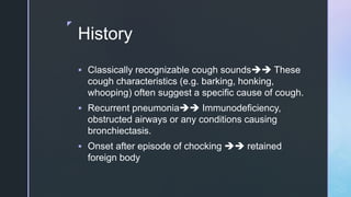 Approach to chronic cough in children | PDF