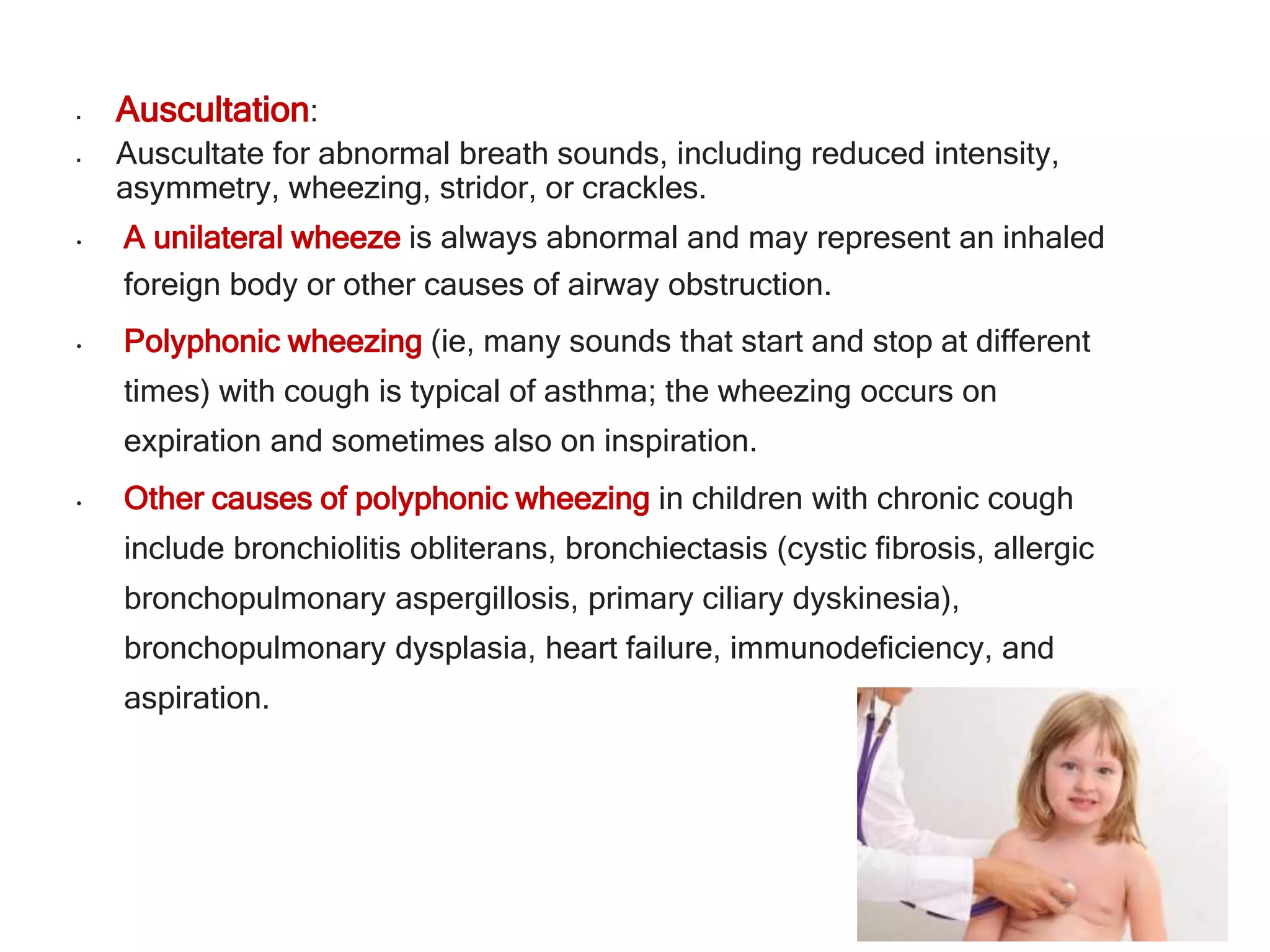 Approach to chronic cough in children | PPTX