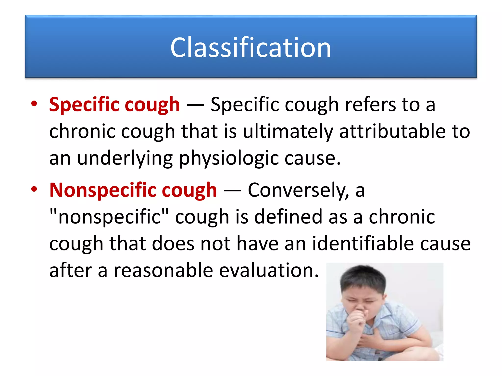 Approach to chronic cough in children | PPTX