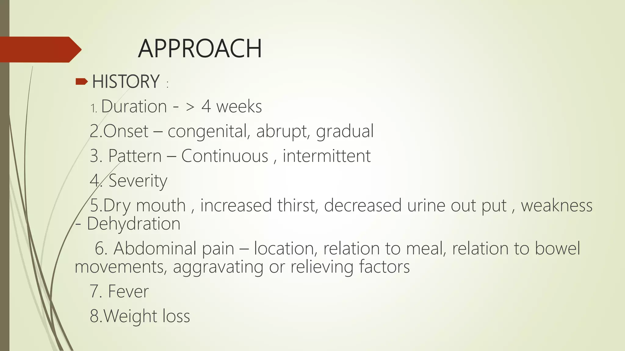 Approach to chronic diarrhea | PPTX