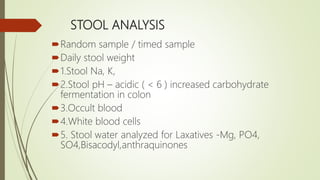 Approach to chronic diarrhea | PPTX