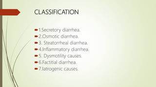 Approach to chronic diarrhea | PPTX