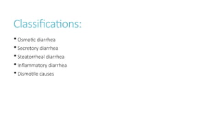 Approach to Chronic Diarrhea presentation | PPTX