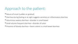 Approach to Chronic Diarrhea presentation | PPTX