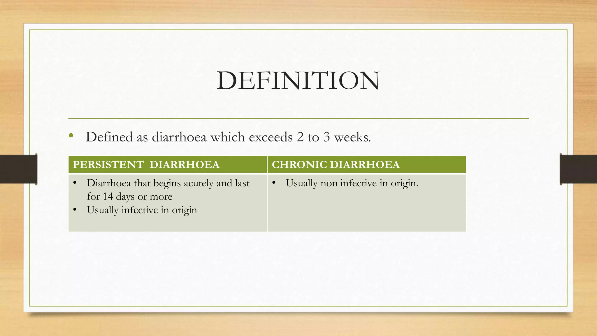 Approach to chronic diarrhoea (1) | PPTX