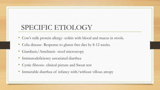 Approach to chronic diarrhoea (1) | PPTX
