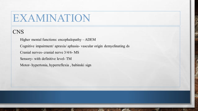 'Approach to cns demyelinating disorders | PDF | Physical Therapy | Wellness
