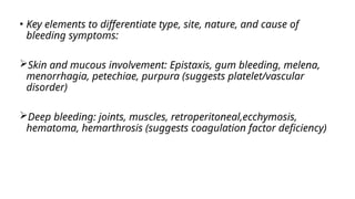 APPROACH TO COAGULATION DISORDERS.pptx imp | PPTX