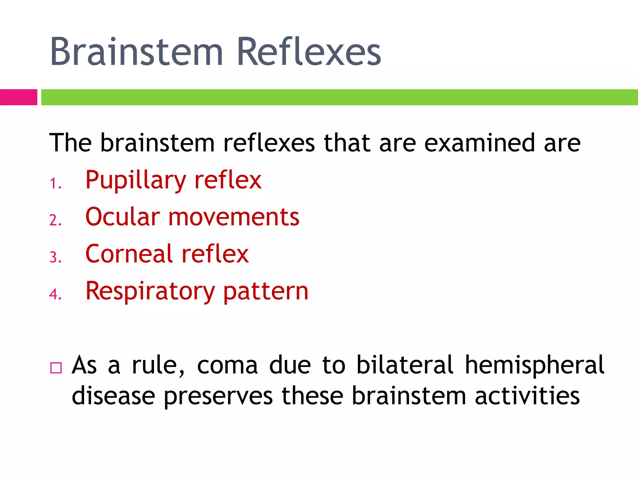 Approach to the Comatose patient | PPTX