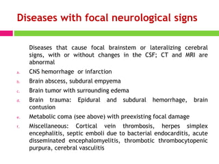 Approach to the Comatose patient | PPTX