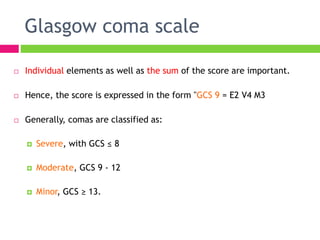 Approach to the Comatose patient | PPT